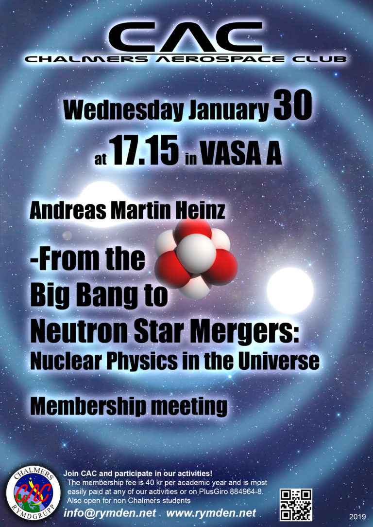 190130 Andreas Martin Heinz – From the Big Bang to Neutron Star Mergers ...